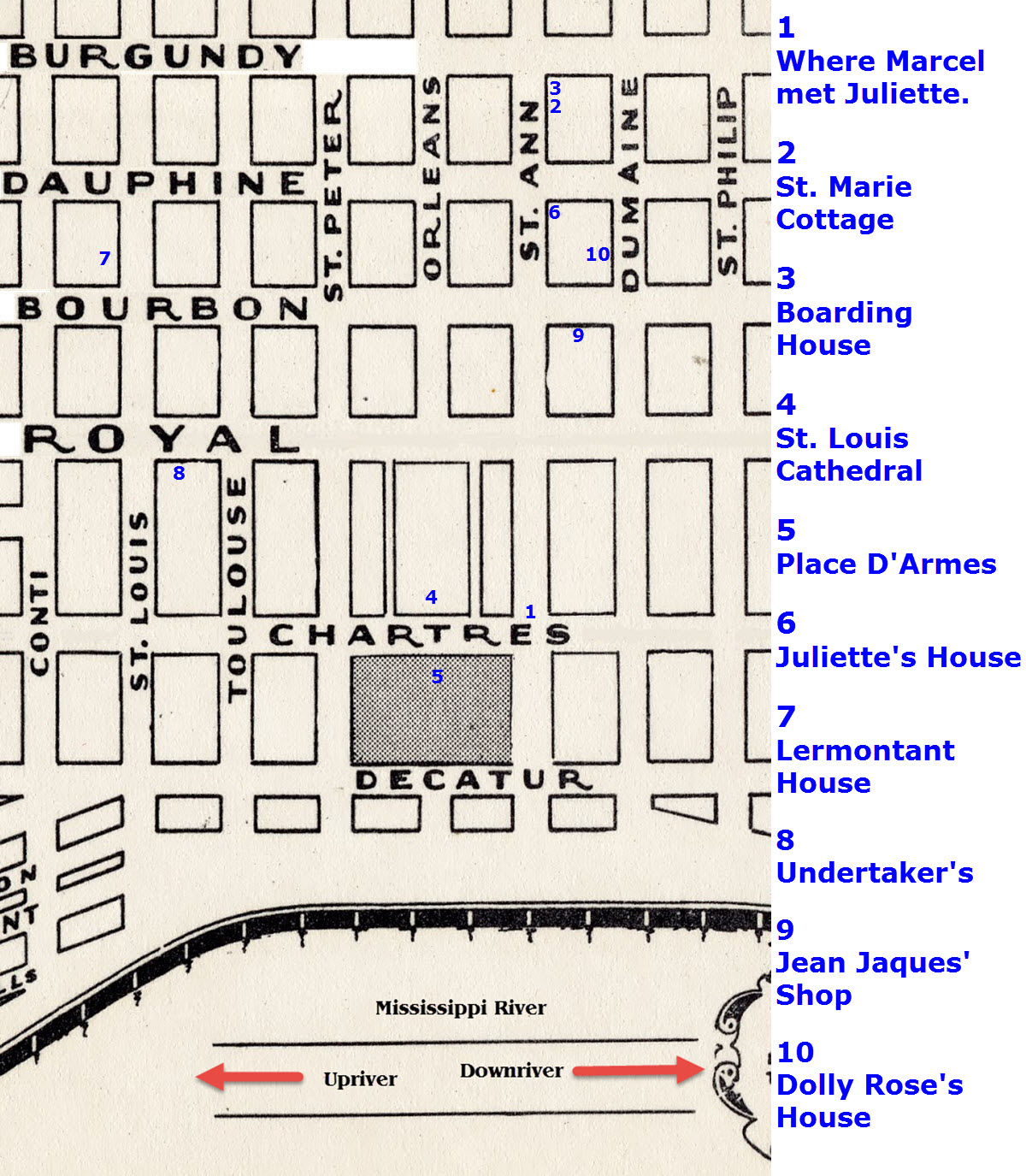 French Quarter Map - Christina E. Pilz